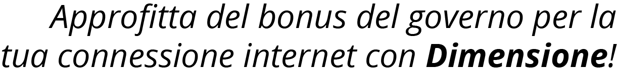 Dimensione: Offerte Internet Casa e Azienda, Fibra, WiFi, FWA e Telefono